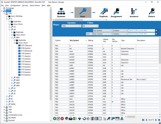 Manage key systems, floor plans, door hardware, master keying, item ...